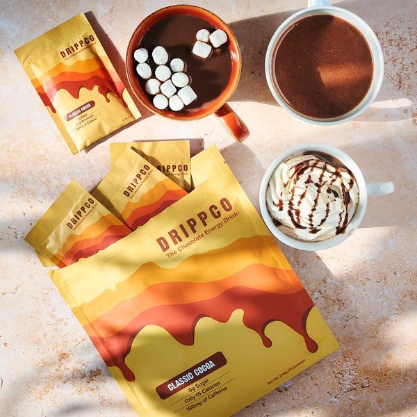 Drippco Classic Cocoa - 15 Ct. - Drippco Caffeinated Hot Chocolate